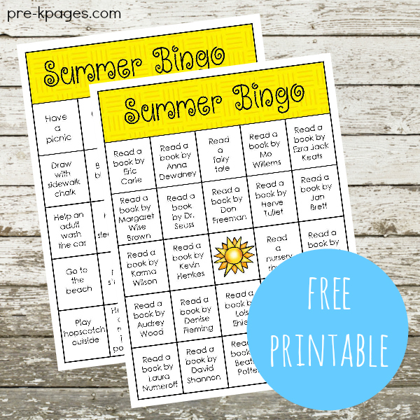 Summer Reading And Activity Bingo Summer Reading And Activity Bingo