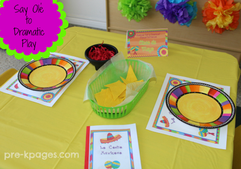 Dramatic Play Mexican Restaurant Printables