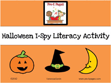 Halloween I Spy Literacy Activity