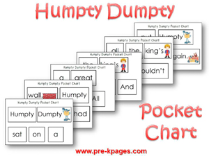 Humpty Dumpty Nursery Rhyme Theme in Preschool