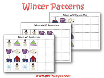 Winter Pattern Worksheet