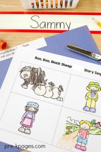Baa Baa Black Sheep Nursery Rhyme Activities