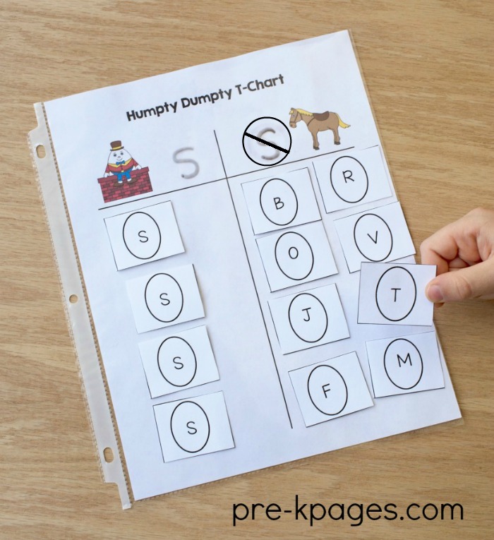 Humpty Dumpty Nursery Rhyme Theme in Preschool