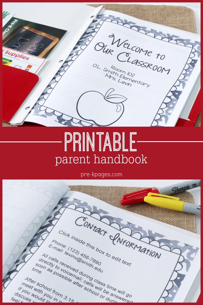 Printable Preschool Parent Handbook Printable Preschool Parent Handbook