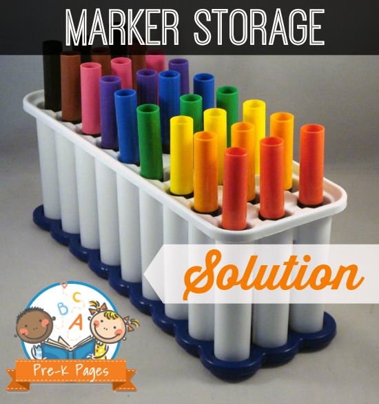 Ice Cube Tray Marker Organization | Writing Center