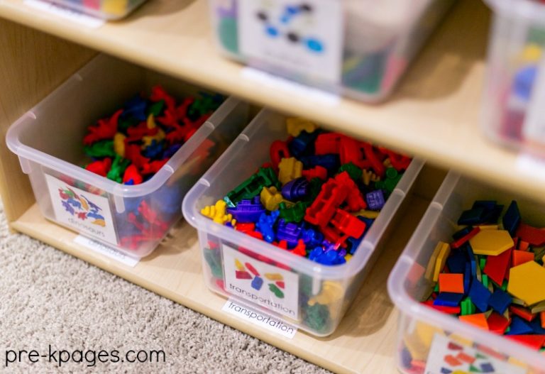 Printable Classroom Labels for Preschool