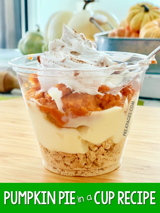 Easy Pumpkin Pie in a Cup Recipe | Thanksgiving | Preschool