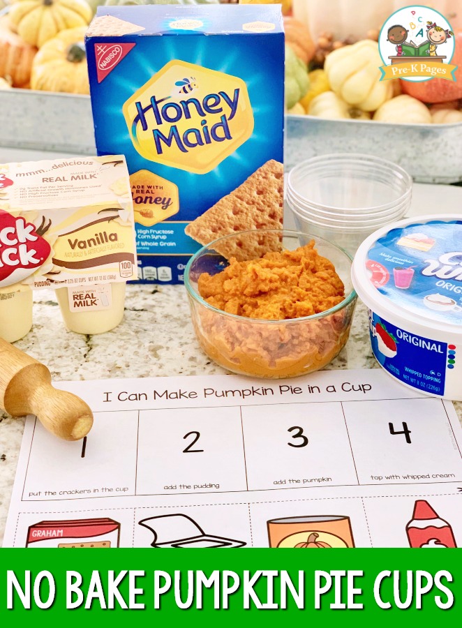Easy Pumpkin Pie in a Cup Recipe | Thanksgiving | Preschool