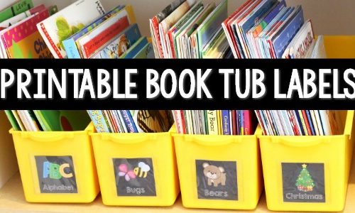 Printable Classroom Labels for Preschool