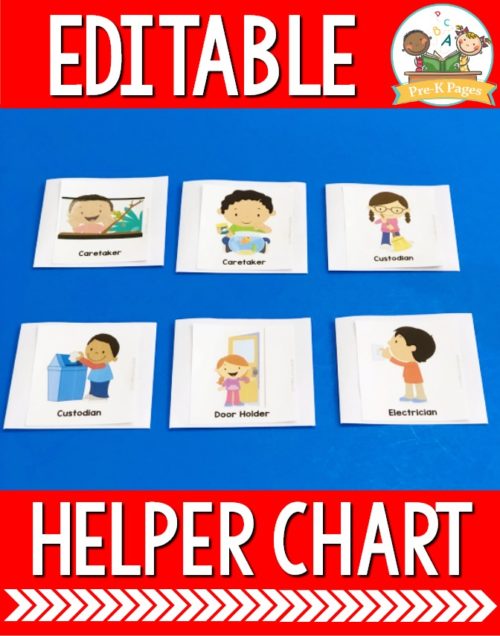 DIY Preschool Classroom Jobs Chart