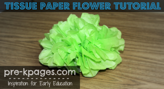 How to Make Tissue Paper Flowers (Easy Enough for Preschool)