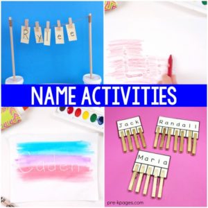 Name Activities for Preschool