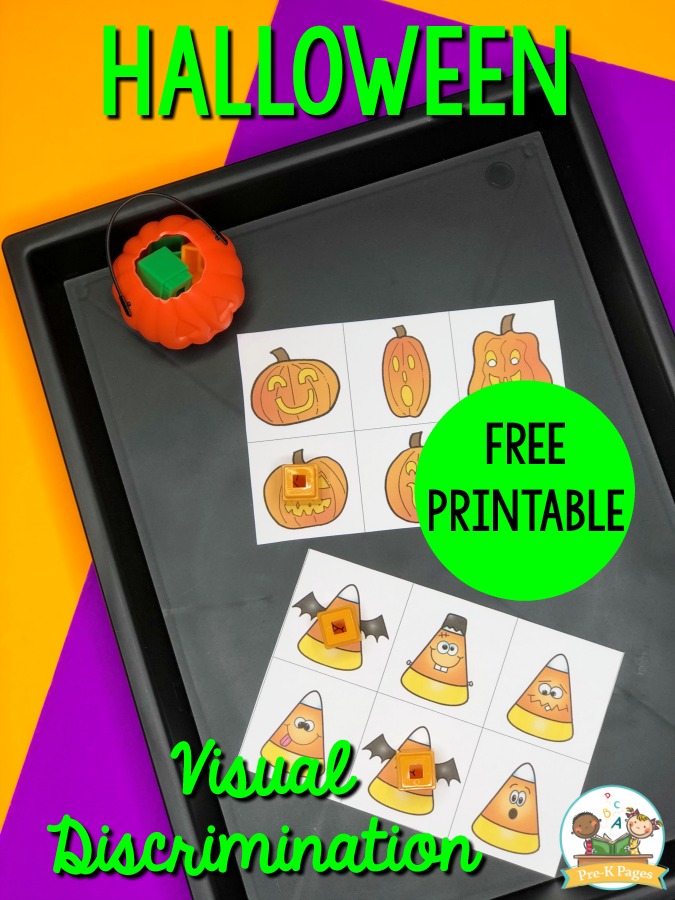 Halloween Visual Discrimination Printable