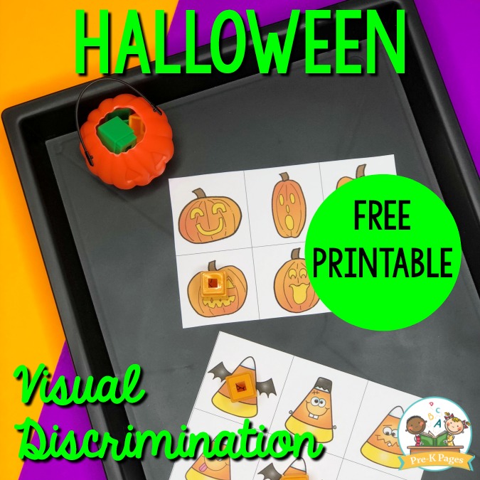 Halloween Visual Discrimination Printable