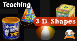 Hands-on lessons to teach 3D shapes in pre-k or kindergarten
