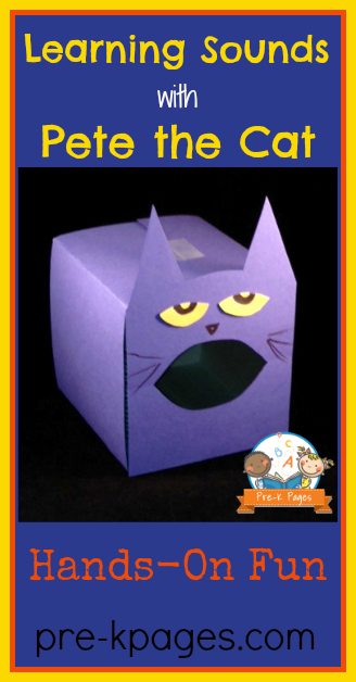 Learning Letter Sounds with Pete the Cat Preschool Activity