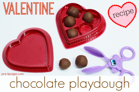 Valentine Heart Chocolate Playdough
