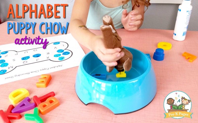 Alphabet Puppy Chow Game For Kids - Pre-K Pages