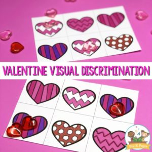 Heart Visual Discrimination Printable