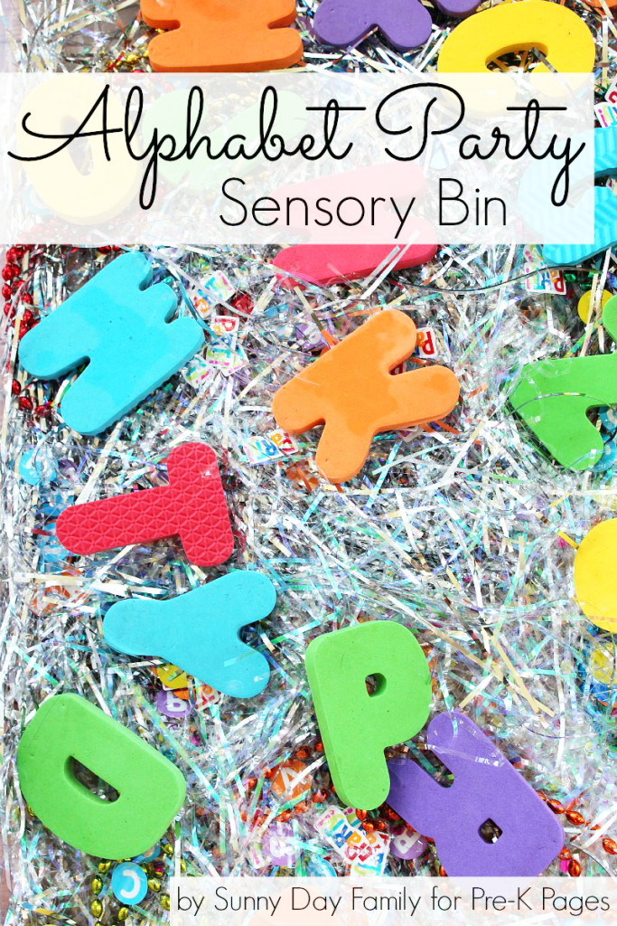 Alphabet Party Sensory Bin