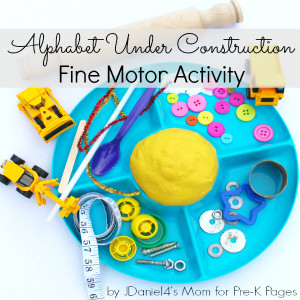 Alphabet Under Construction Fine Motor Activity