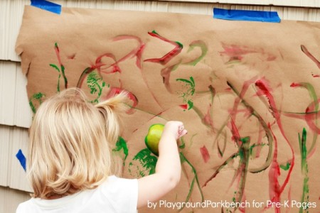 Apple Print Number Line