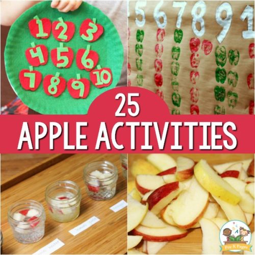 25 Apple Theme Activities for Preschool