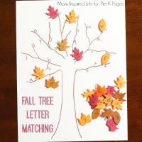 Fall Tree Letter Matching Game