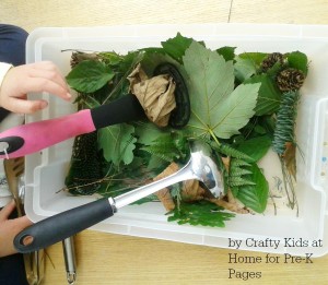 Fall Leaves Fine Motor Sensory Bin