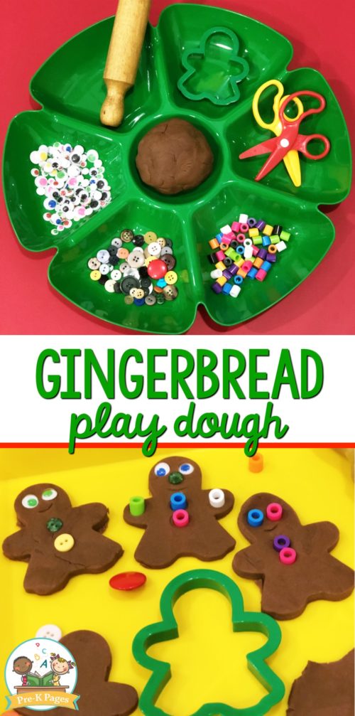 Gingerbread Playdough Recipe for Preschool