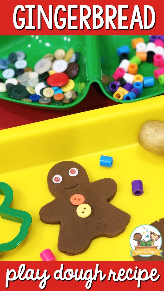 Gingerbread Playdough Recipe for Preschool