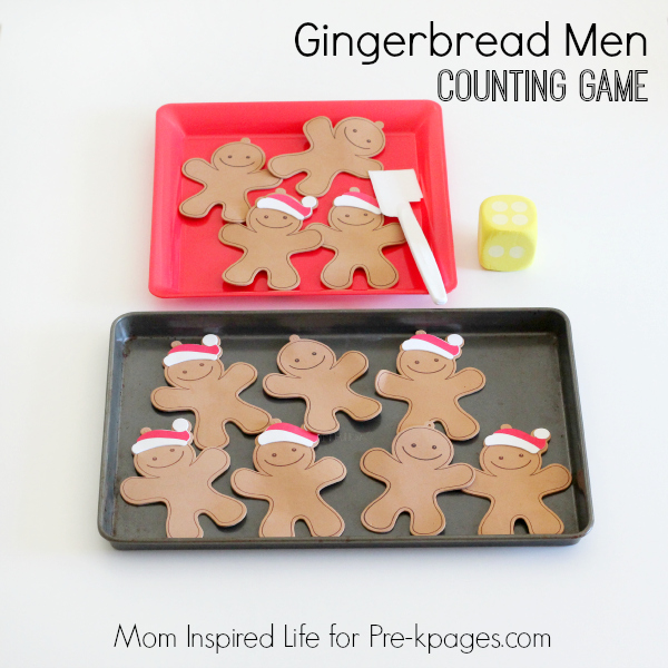 Gingerbread Man Counting Game - Pre-K Pages