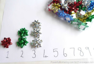 Christmas Bow Counting Activity - Pre-K Pages