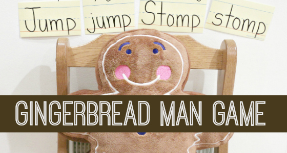 Gingerbread Man Gross Motor Activity - Pre-K Pages