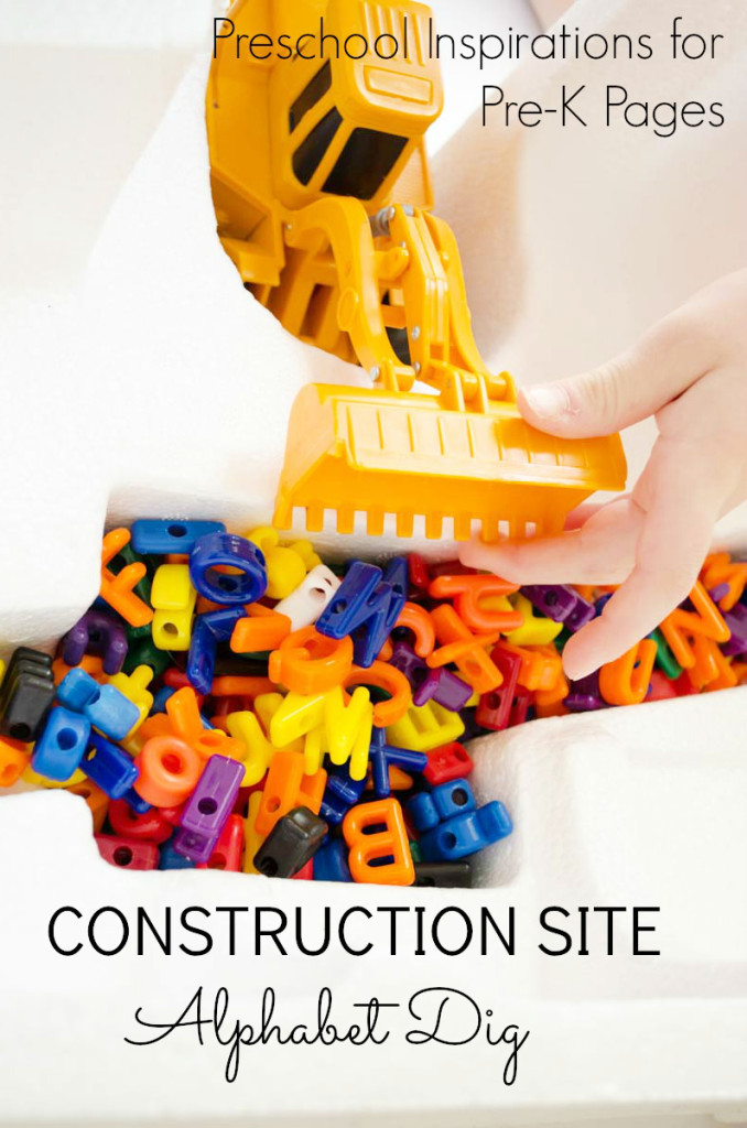 Construction Site Alphabet Dig Pre K Activity - Pre-K Pages