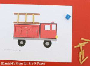 Fire Truck Counting Game - Pre-K Pages