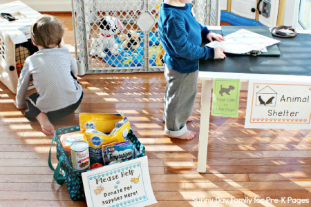 Animal Shelter Dramatic Play - Pre-K Pages