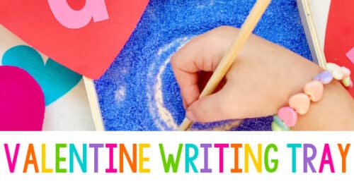 Valentine Sensory Writing Tray for Preschool - Pre-K Pages