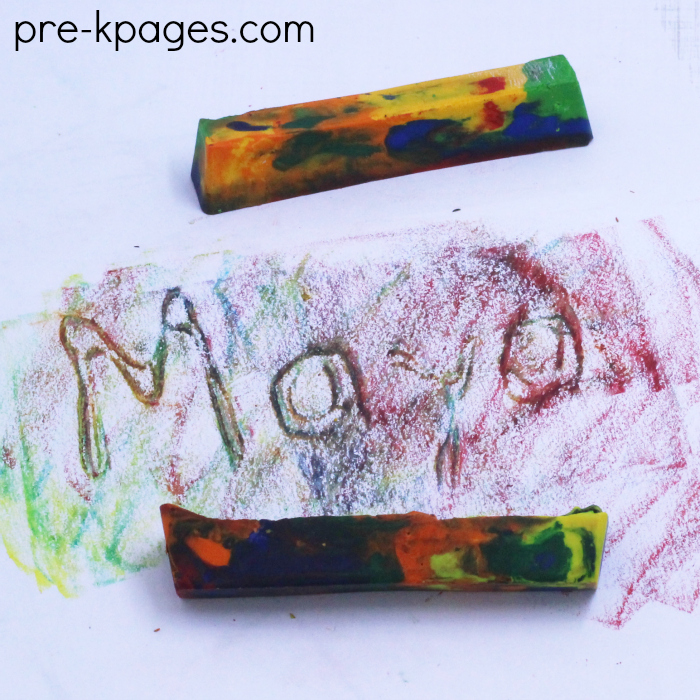 How to Make Rainbow Crayons - Pre-K Pages