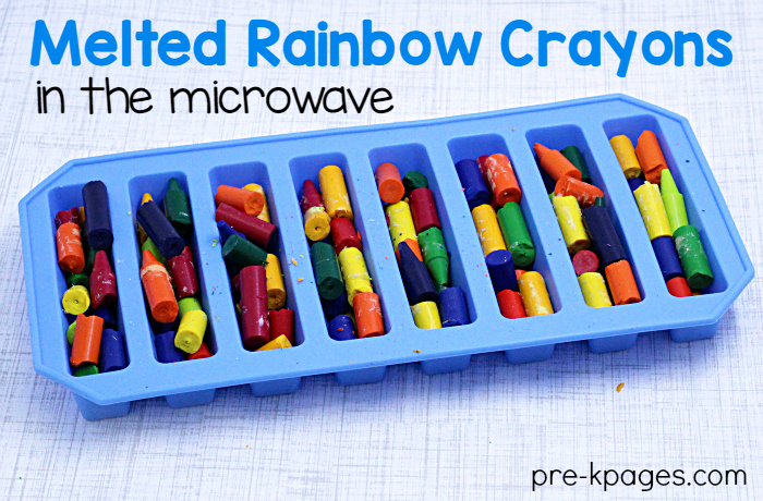 How to Make Rainbow Crayons - Pre-K Pages