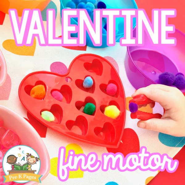 Valentine's Day Fine Motor Activity For Preschool - Pre-K Pages
