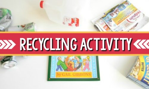 Earth Day Recycling Sensory Bin for Preschool - Pre-K Pages