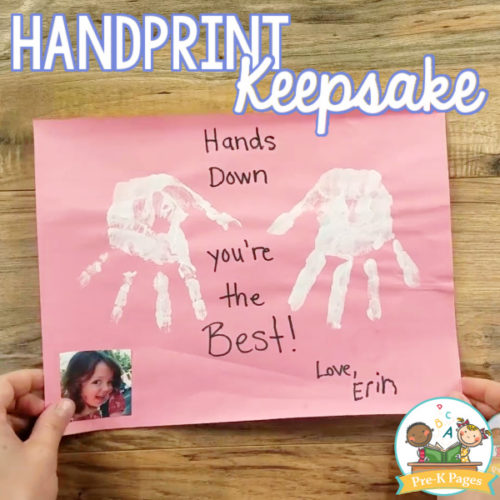 Mother's Day Handprint Keepsake for Preschool - Pre-K Pages
