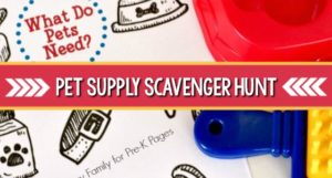 Pet Scavenger Hunt for Preschool - Pre-K Pages