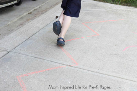 Walk the Line Outdoor Movement Game - Pre-K Pages