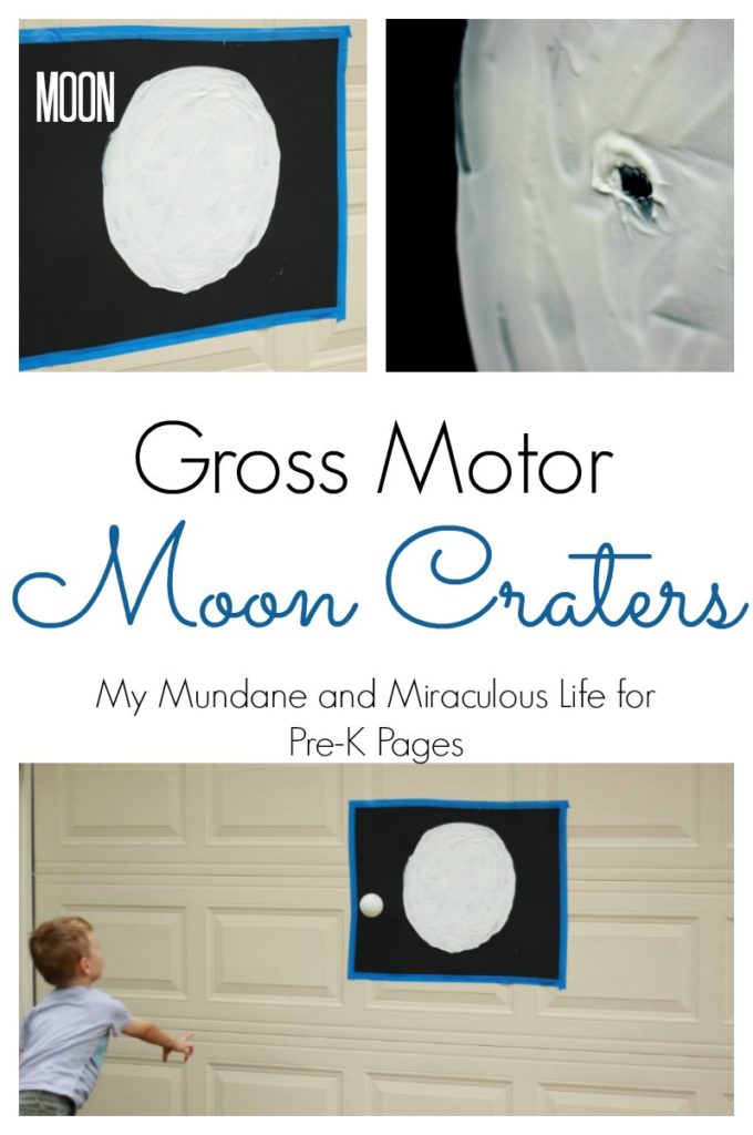 Moon Crater Gross Motor Activity - Pre-K Pages