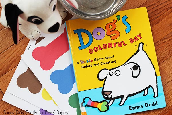 Dog's Colorful Day: Color Matching - Pre-K Pages