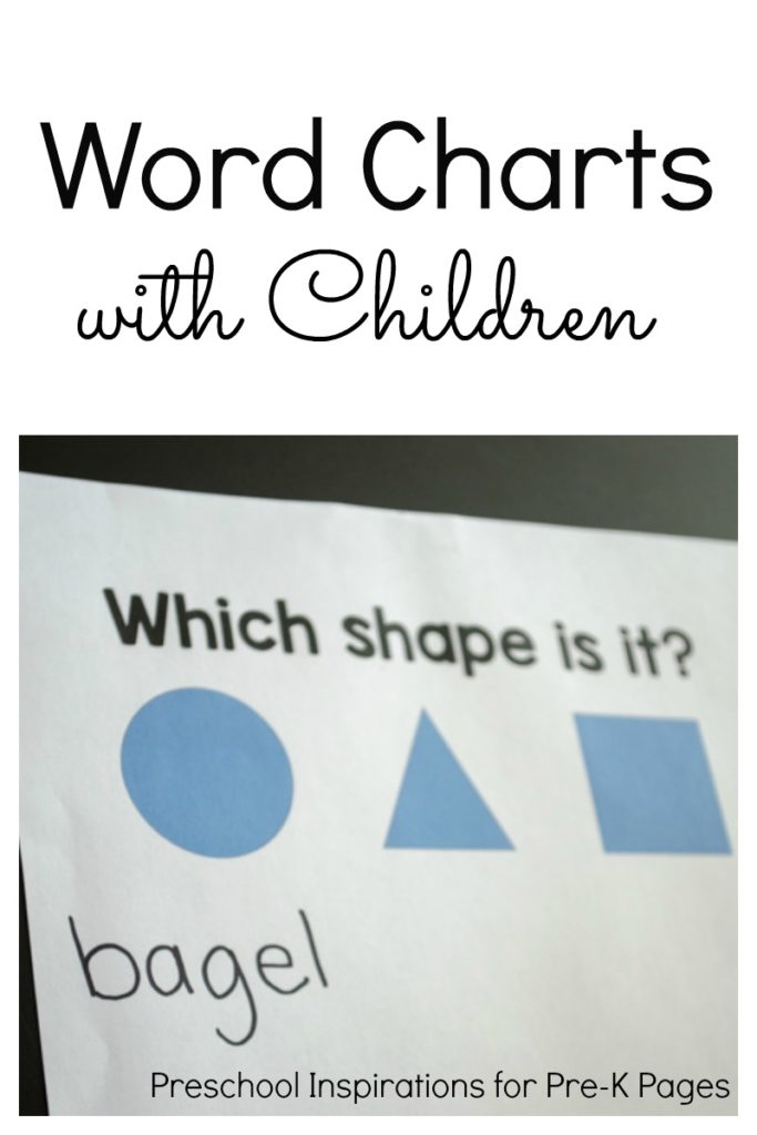 Pre-K Literacy: Using Word Charts with Children - Pre-K Pages
