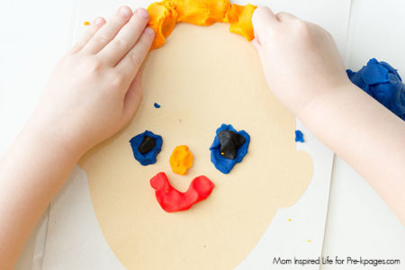 Making Faces Play Dough Activity - Pre-K Pages