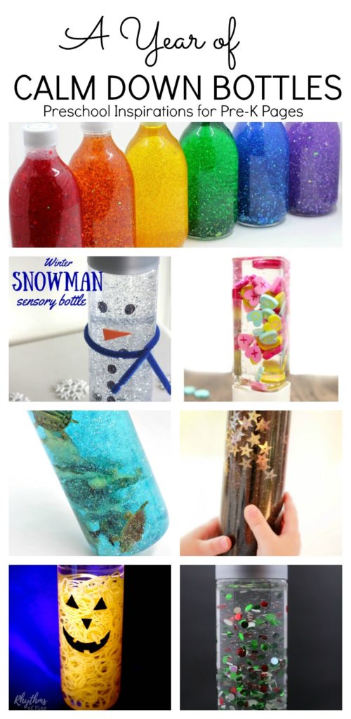 A Year of Calm Down Sensory Bottles - Pre-K Pages